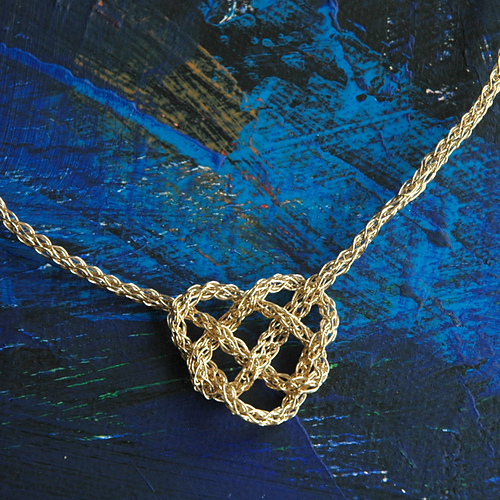 Ravelry: Celtic heart necklace pattern by Yael Falk