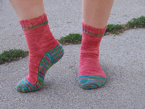 Ravelry: Two-Yarn Resoleable Socks pattern by Wayne Pfeffer, adapted by ...