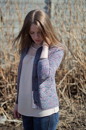Ravelry: #19 Lace Pat Cardigan pattern by Lisa Hoffman
