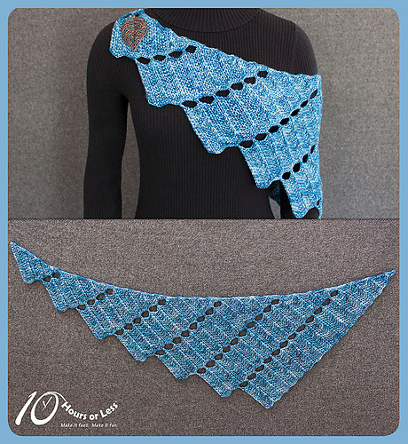 Ravelry: Rippled Rainfall pattern by 10 Hours or Less