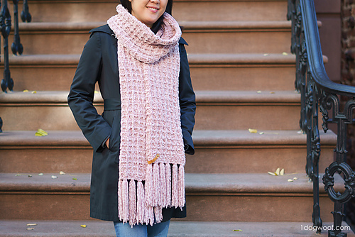 Ravelry: Snowbird Waffle Scarf pattern by ChiWei Ranck
