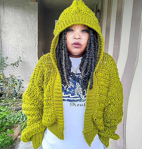 Ravelry: The Olivia Hooded Cardi pattern by (Michelle T. (2Bossayknits)