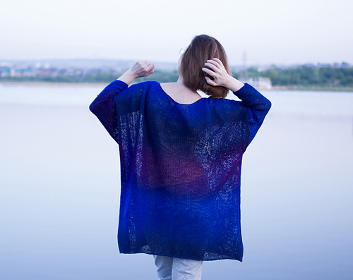 Ravelry: «Midnight blue» Sweater pattern by ToBeStudio