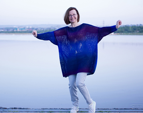 Ravelry: «Midnight blue» Sweater pattern by ToBeStudio