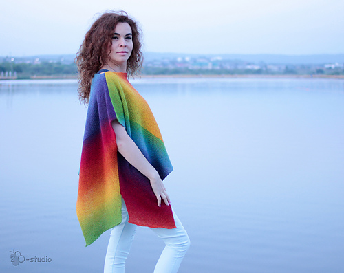 Ravelry: Iris poncho pattern by ToBeStudio