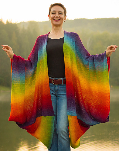 Ravelry: Rainbow River Kimono pattern by ToBeStudio