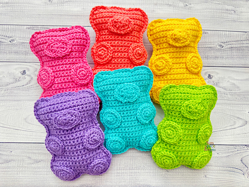 Ravelry: Mini Gummy Bear Kawaii Cuddler® pattern by Donna Beavers