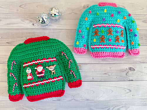 Ravelry: Mini Ugly Sweater Kawaii Cuddler® pattern by Donna Beavers