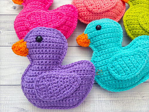 Ravelry: Mini Rubber Ducky Kawaii Cuddler® pattern by Donna Beavers