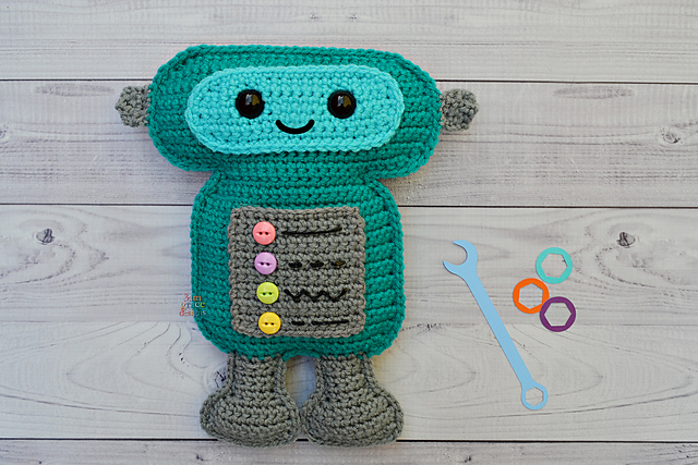 Ravelry: Robot Kawaii Cuddler® pattern by Donna Beavers