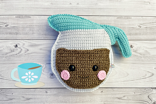 Ravelry: Coffee Pot Kawaii Cuddler® pattern by Donna Beavers