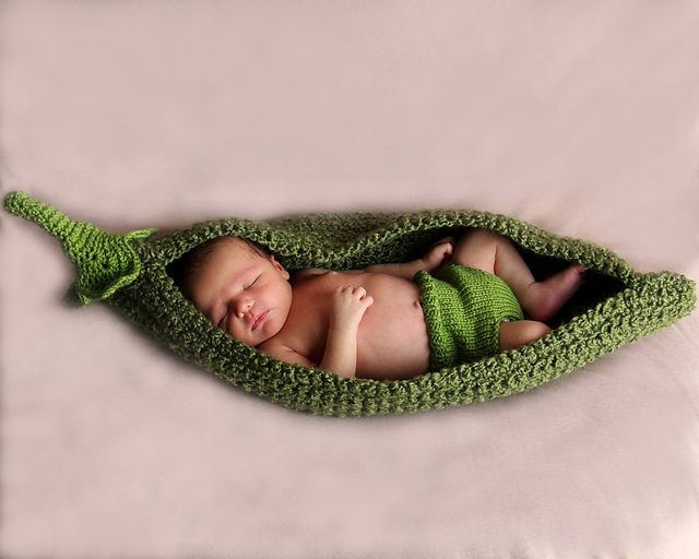 Ravelry: Pea Pod Photo Prop pattern by Angie Hartley