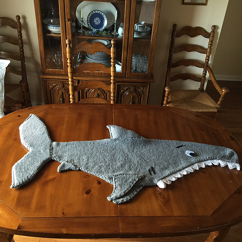 Ravelry: Shark Attack Lap Blanket pattern by Angie Hartley