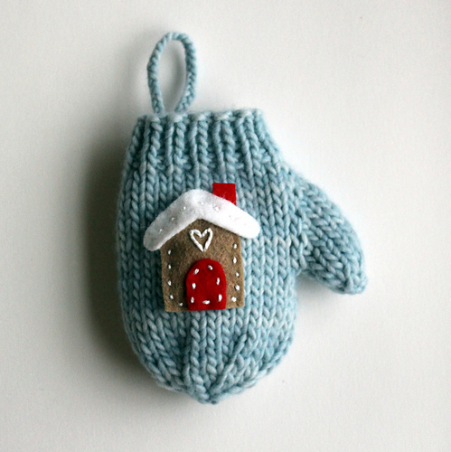 Ravelry: Felt Applique Mitten Christmas Ornament pattern by Fifty Four ...