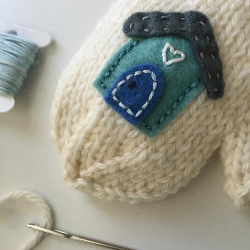 Ravelry: Felt Applique Mitten Christmas Ornament pattern by Fifty Four ...