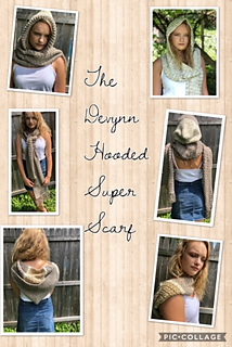 Ravelry: The Devynn Hooded Super Scarf pattern by Robyn Snyder
