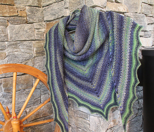 Ravelry: Noro Woven Stitch Shawl pattern by Z apasi