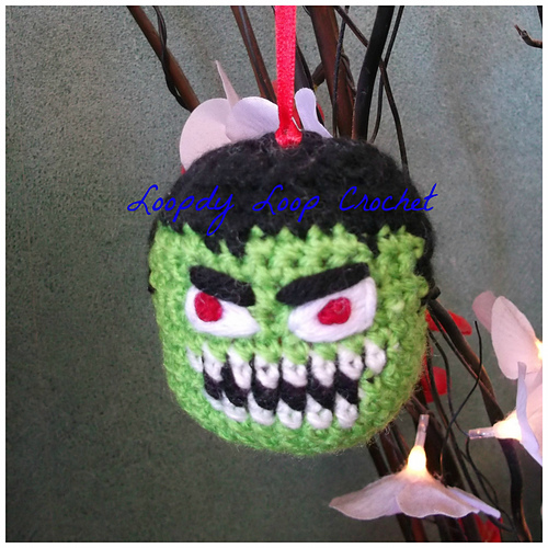 Ravelry: Hulk Christmas Bauble pattern by Loopdy Loop Crochet