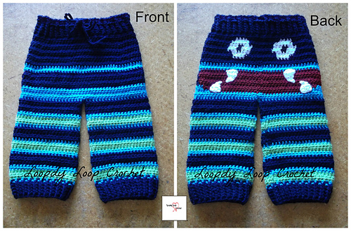 Ravelry: Tyler's Monster Pants pattern by Loopdy Loop Crochet
