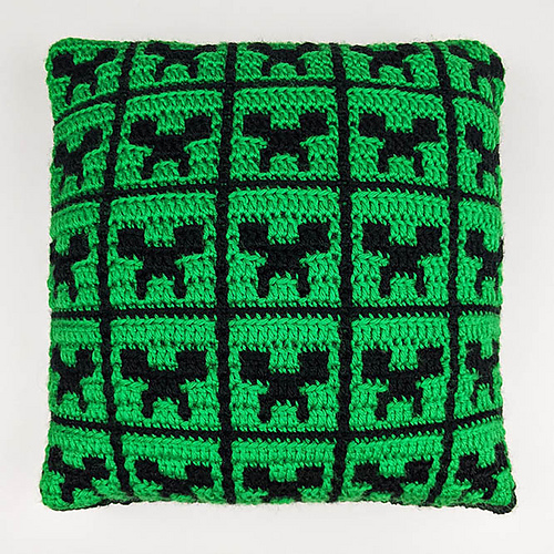 Completed Creeper for my Nephew's B-Day. So many granny squares! : r ...