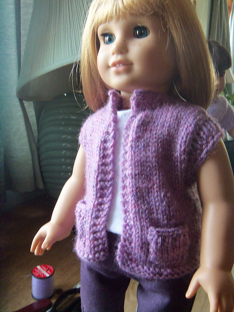 Ravelry: Summer Vest for American Girl Dolls pattern by Janet Longaphie