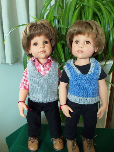 Ravelry: Easy Vest for 18 inch Dolls pattern by Janet Longaphie