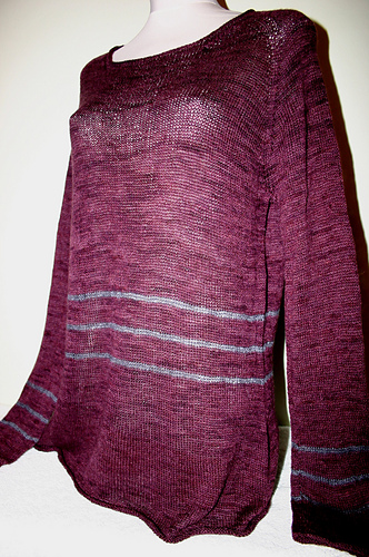 Ravelry: Cloud Stripe Sweater pattern by Judith Brien