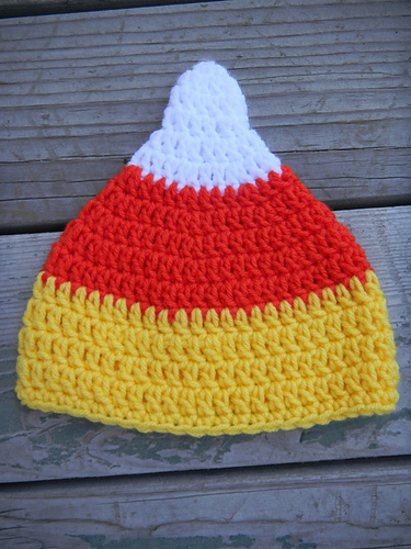 Ravelry: Cute Candy Corn Hat pattern by Cadi Schmidt