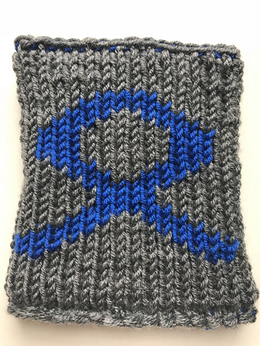 Ravelry: Double knitted ribbon wristband pattern by 8-Bit Knit Nerd