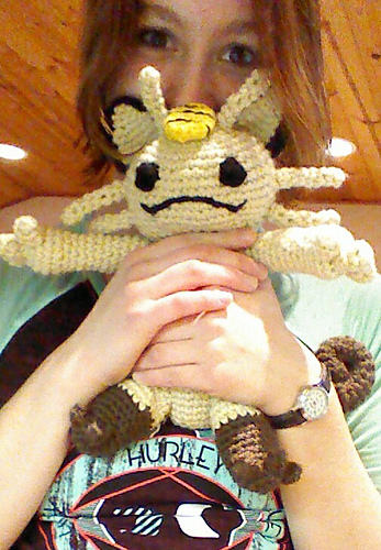 Ravelry: Meowth Pokemon Amigurumi pattern by Molly Putman
