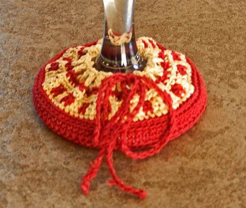 Ravelry: Rainbow Wine Glass Coasters pattern by S. Pendleton