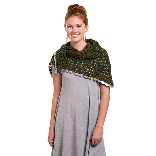 Ravelry: Earthtone Simple Shawl pattern by Stitch Studio Design Team