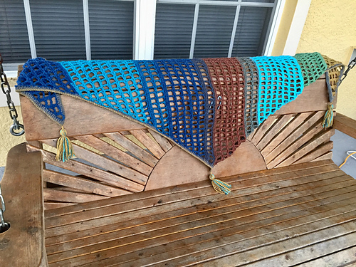 Ravelry: Sphinx Triangle Wrap pattern by Jennifer Wingard