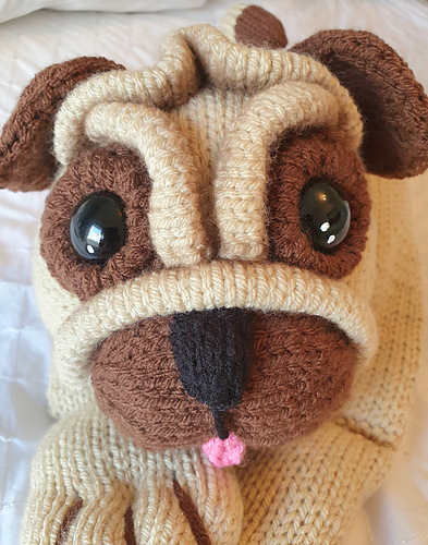 Ravelry: Percival The Pug Pyjama / Hot Water Bottle Case pattern by ...