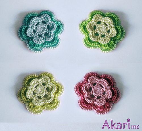 Ravelry: 3-dimensional flower _ M07 pattern by Melissa Flores