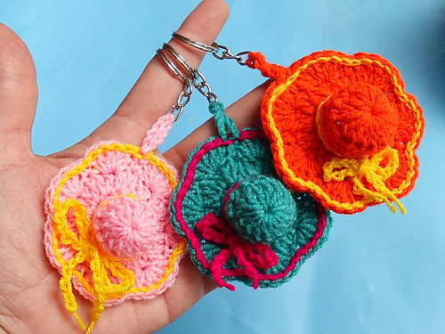 Ravelry: Mini Hat Keychains pattern by AamraGul