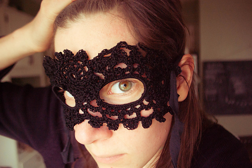 Ravelry: Crochet Lace Mask pattern by Abigail Nicole