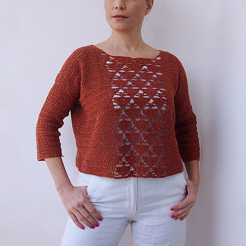 Ravelry: Origami sweater pattern by Ana D