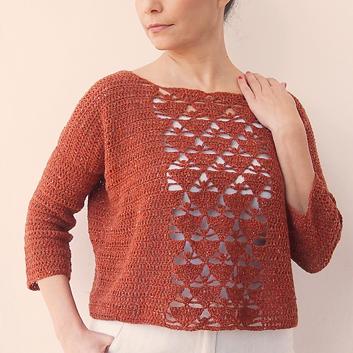 Ravelry: Origami sweater pattern by Ana D