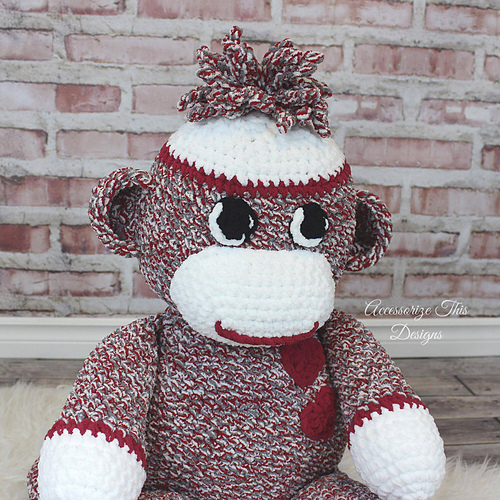 Ravelry: "Boots" the Sock Monkey Pillow Buddy pattern by Darling Maple ...