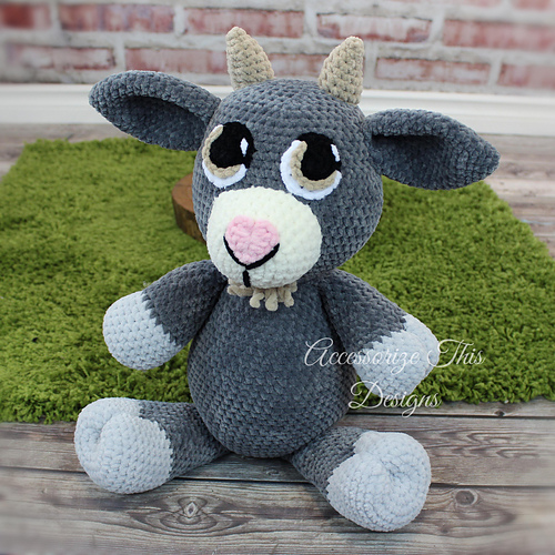 Ravelry: "Billy" the Goat Cuddle Buddy pattern by Darling Maple Designs