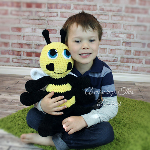 Ravelry: "Buzz" the Bee Cuddle Buddy pattern by Darling Maple Designs