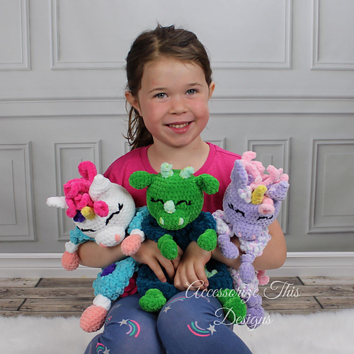 Ravelry: Dragon Ragdoll Lovey pattern by Darling Maple Designs