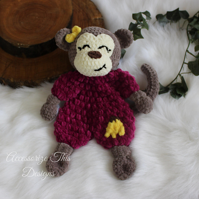 Ravelry: Monkey Ragdoll Lovey pattern by Darling Maple Designs