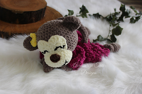 Ravelry: Monkey Ragdoll Lovey pattern by Darling Maple Designs