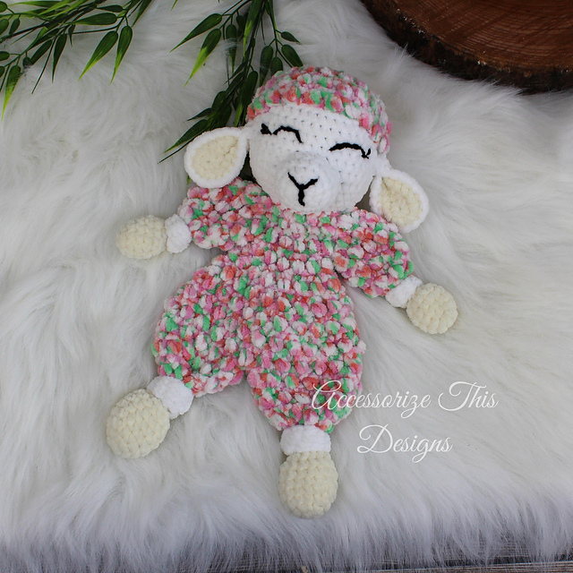 Ravelry: Sheep Ragdoll Lovey pattern by Darling Maple Designs