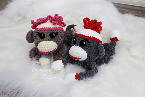 Ravelry: Sock Monkey Ragdoll Lovey pattern by Darling Maple Designs