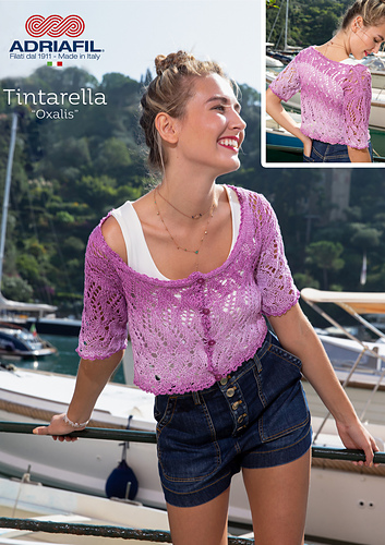 Ravelry: Adriafil Oxalis jacket pattern by Adriafil Yarn