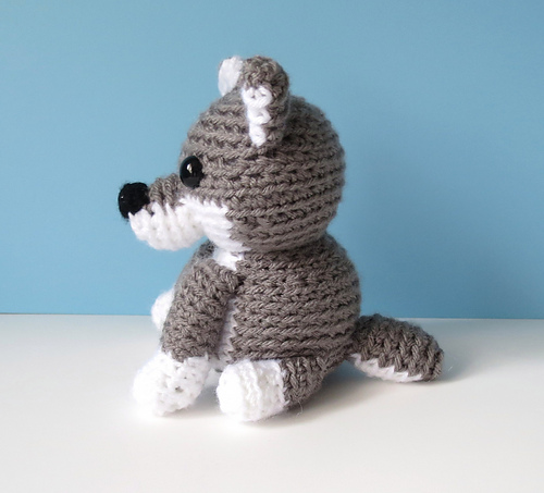 Ravelry: Gael the Tiny Grey Wolf pattern by Adriana Aguirre