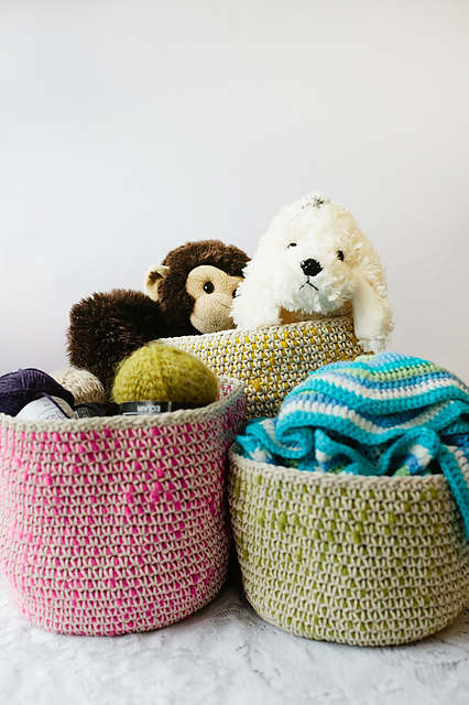 Ravelry: Colourful Baskets pattern by Vicki Brown